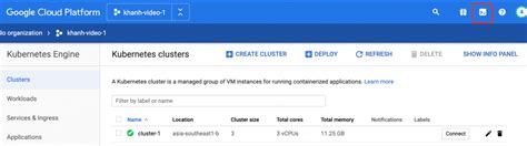Google Kubernetes Engine GKE Phần Tạo cluster