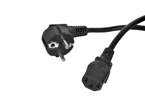 Шнур питания с заземлением Iec 60320 C13 Schuko 10 А 250 В 3 × 1 0 длина 1 8 м R 10 Cord