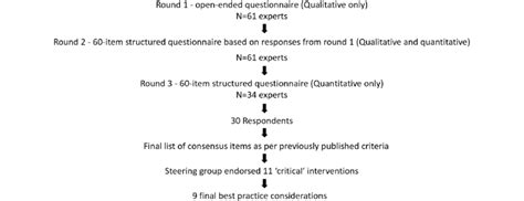 Flowchart To Illustrate The Stages Of Delphi Technique Download Scientific Diagram
