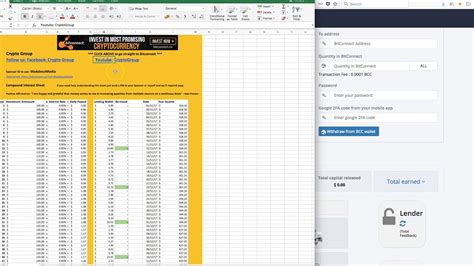 Bitconnect Compounding Interest Spreadsheet With Compound Interest Spreadsheet Bitconnect Into