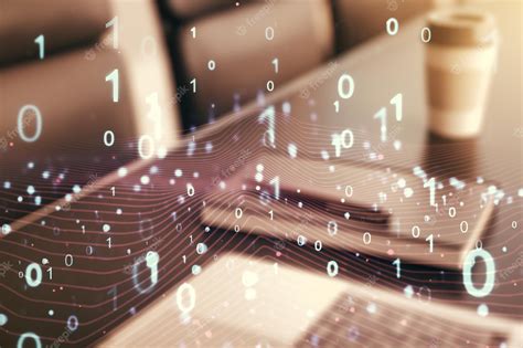 Premium Photo Creative Abstract Binary Code Hologram On Modern Computer Background Ai And
