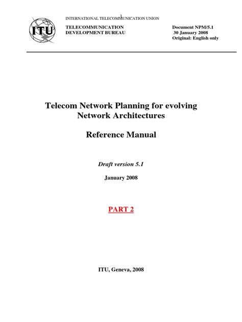 Itu Telecom Network Planning For Evolving Cellular Network Pdf Itu Telecom Network Planning For Evolving Cellular Network Pdf