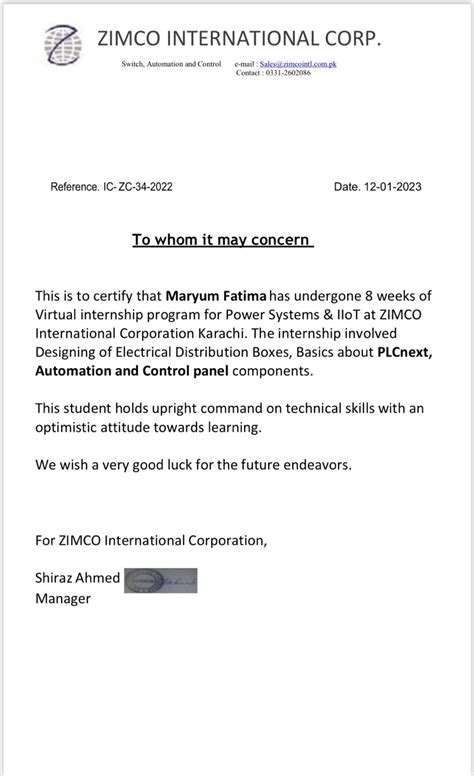 Maryum Fatima On Linkedin Internship Team Zimcointernational Engineeringaffinity 23 Comments