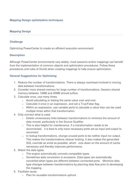 PDF Mapping Design Optimization Techniques DOKUMEN TIPS