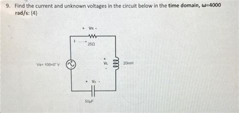 solved 9 find the current and unknown voltages in the
