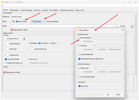 Save File Via Output Folder Flow Variable Csv Reader Node Knime