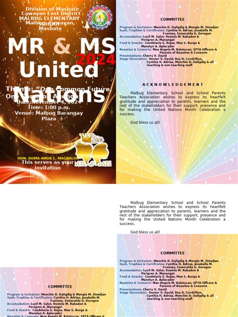 Un Program Cover Pdf