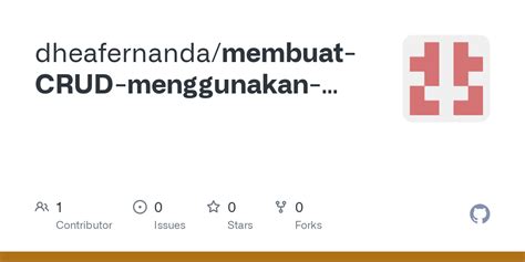 github dheafernanda membuat crud menggunakan java mysql