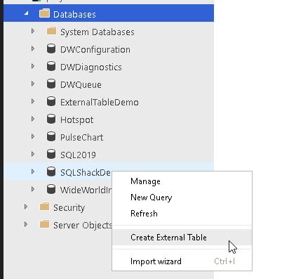 Enhanced PolyBase SQL External Tables SQL Server Catalog View And PushDown