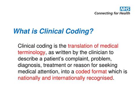 Ppt Driving Clinical Coding Forward Data Quality For Improvement