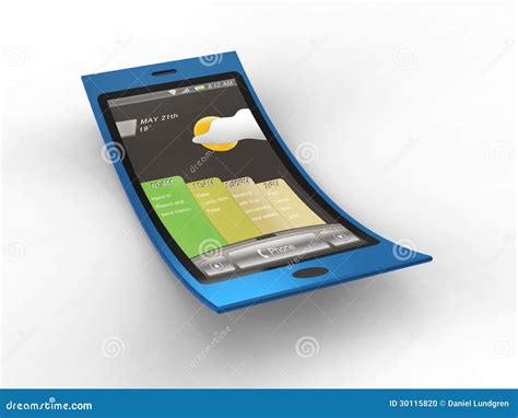 Flexible Mobile Stock Illustration Illustration Of Curve