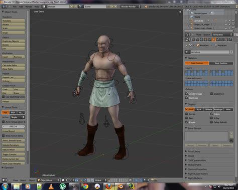 Modfiy Premade Blender Skeletal Mesh And Export To Udk