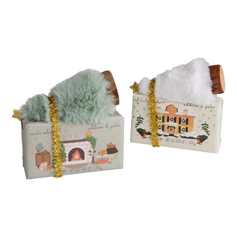Aandg Festive Bar Soap With Fuzzy Tree World Market