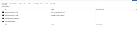 using the api call for create a single quiz quest instructure