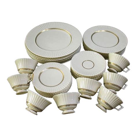 Lenox China Cretan Pattern Service For 8 Chairish