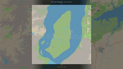 Ilha Dos Caranguejos Brazil Highlighted And Labelled Topo Standard
