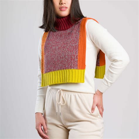 Static Swatch Knit Dickie Colorblock Tabard Verloop Knits