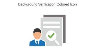 Background Verification Colored Icon In Powerpoint Pptx Png And Editable Eps Format PPT PowerPoint