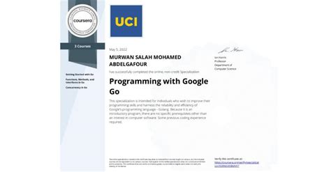 Murwan Abdelgafour On Linkedin Im Happy To Share That Ive Completed This Go Programming