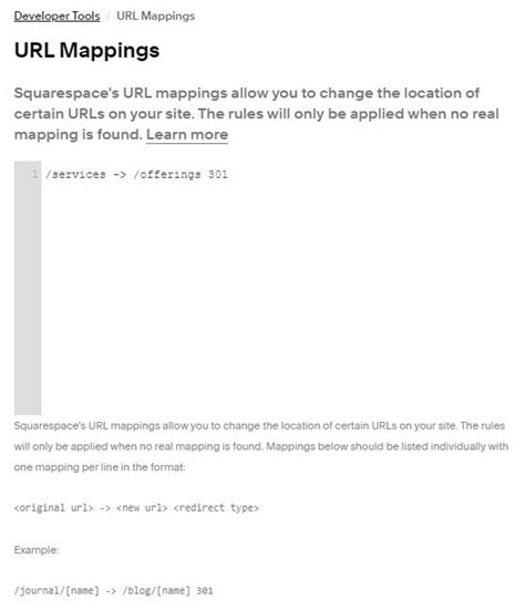 redirect a page url how to set it up in squarespace — word wrangler