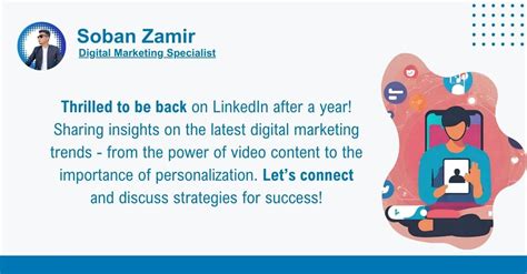 Excited To Be Back On Linkedin After A Year Soban Zamir Digital