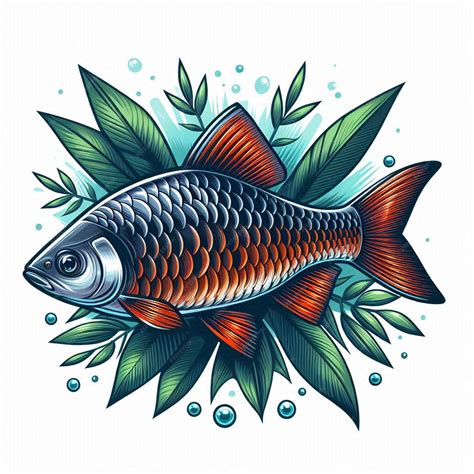 Roach Fish Vector Cartoon Illustration Premium Ai Generated Vector