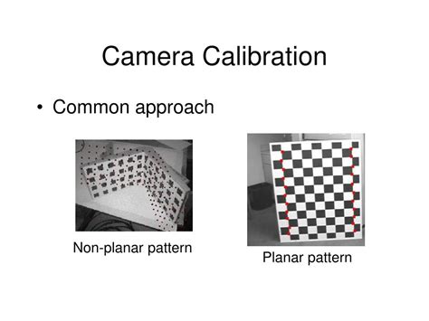 Ppt Camera Calibration From Planar Patterns Powerpoint Presentation