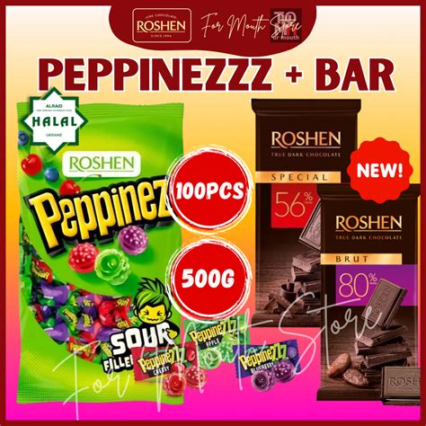Roshen Peppinez Sour Candy Peppinezzz Gula Masam Manis Gula Masam Sour