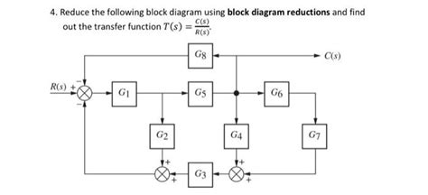 solved 4 reduce the following block diagram using block