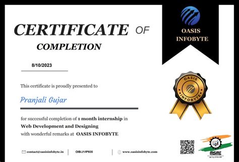 Pranjali Gujar On Linkedin Oasisinfobyte Webdevelopment Internship