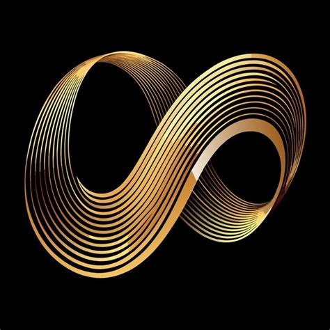 Premium Vector 3d Vector Wave Lines Pattern Smooth Curve Flowing Dynamic Gold Gradient Light