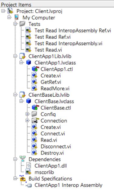 Reusing NET Interop Assembly DLL With LVOOP In LabVIEW Client