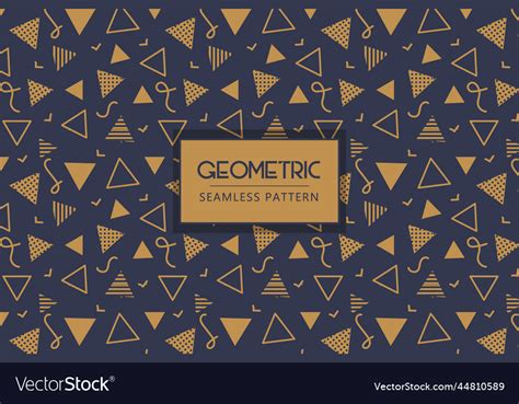 Triangle And Swirl Wavy Lines Pattern Royalty Free Vector
