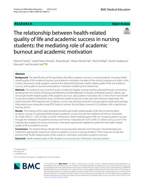 Pdf The Relationship Between Health Related Quality Of Life And