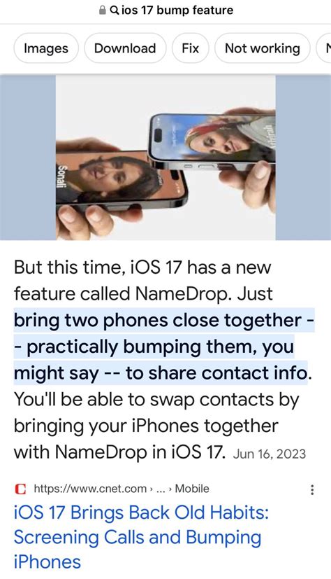 doug cubell on linkedin ios ios17 iphone apple palm bump