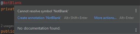 java - Cannot use @NotBlank - Stack Overflow