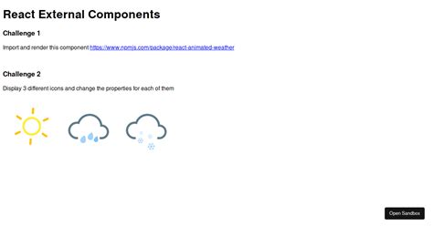 React External Components Forked Codesandbox