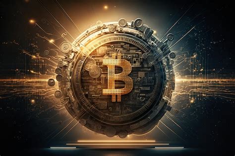 Premium Ai Image Close Up Of Bitcoin Generative Ai