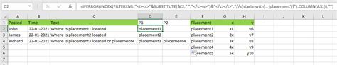 Indexing Excel Index Match To Find Exact Location Name From String Text Stack Overflow