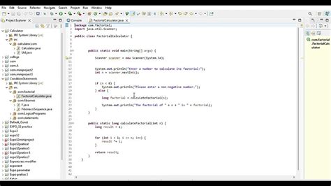 Java Factorial Calculator Youtube
