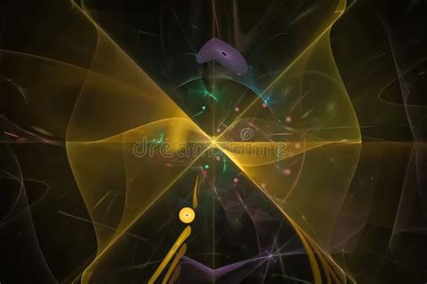 Fractal Backdrop Shape Magic Vibrant Space Rotation Luminous Creative