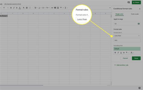 How To Use Conditional Formatting In Google Sheets