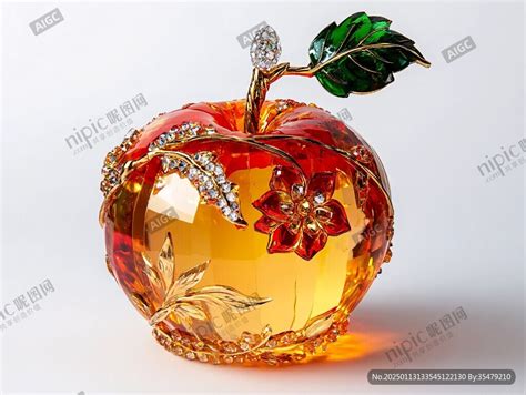 Ai创作图玻璃苹果工艺品 玻璃苹果摆件 石榴文创图 金色苹果摆件 水晶苹果包装 Lowpoly苹果 红色水晶苹果 黄苹果维纳斯包装插画 金桃摆件 微缩创意苹果 逼真的水果艺术 创意水晶雕刻艺术