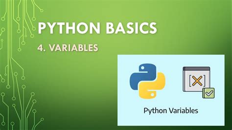 Python Basics 4 Variables Youtube
