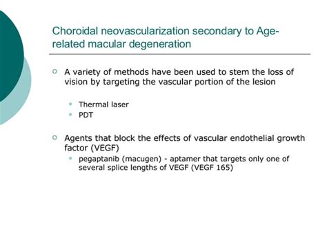 Avastin For Choroidal Neovascularization 2 2 Armd Ppt