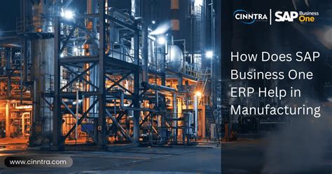 How Does Sap Business One Erp Help In Manufacturing