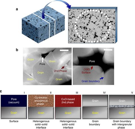 Polycrystalline Microstructure And Five Distinct Types Of Interfaces A