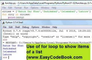 Python For Loop Syntax Plus Examples EasyCodeBook Com