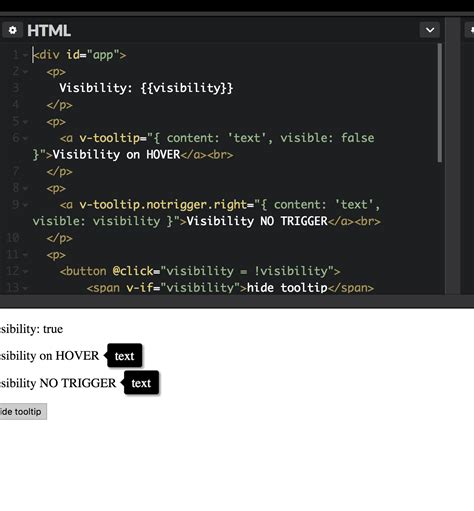Tooltip Visibility Issue Hekigan Vue Directive Tooltip GitHub