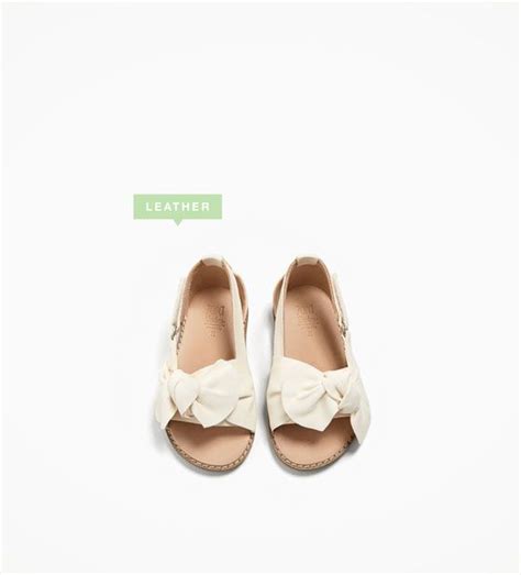 ZARA - KIDS - LEATHER SANDALS WITH BOW | Kids clothes sale, Kid shoes ...
